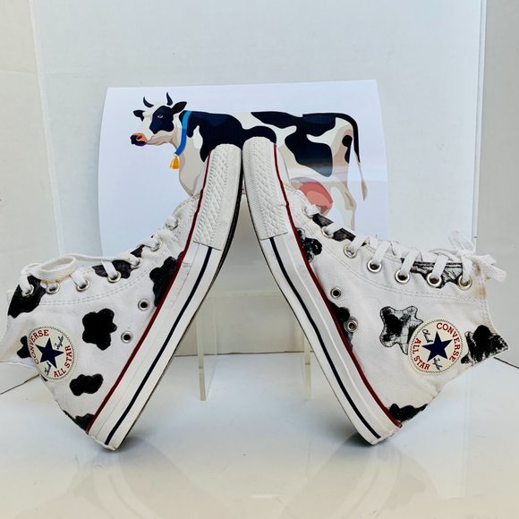 Converse | Shoes | Converse Chuck Taylor All Star High Top Cow Print ...